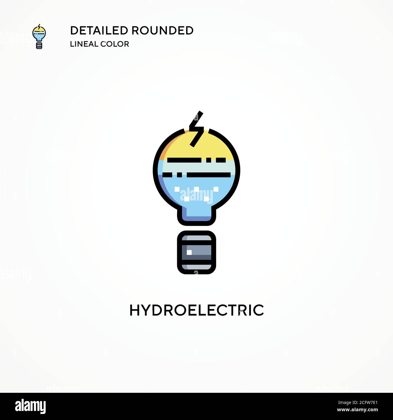 Hydroelectric vector icon. Modern vector illustration concepts. Easy to ...