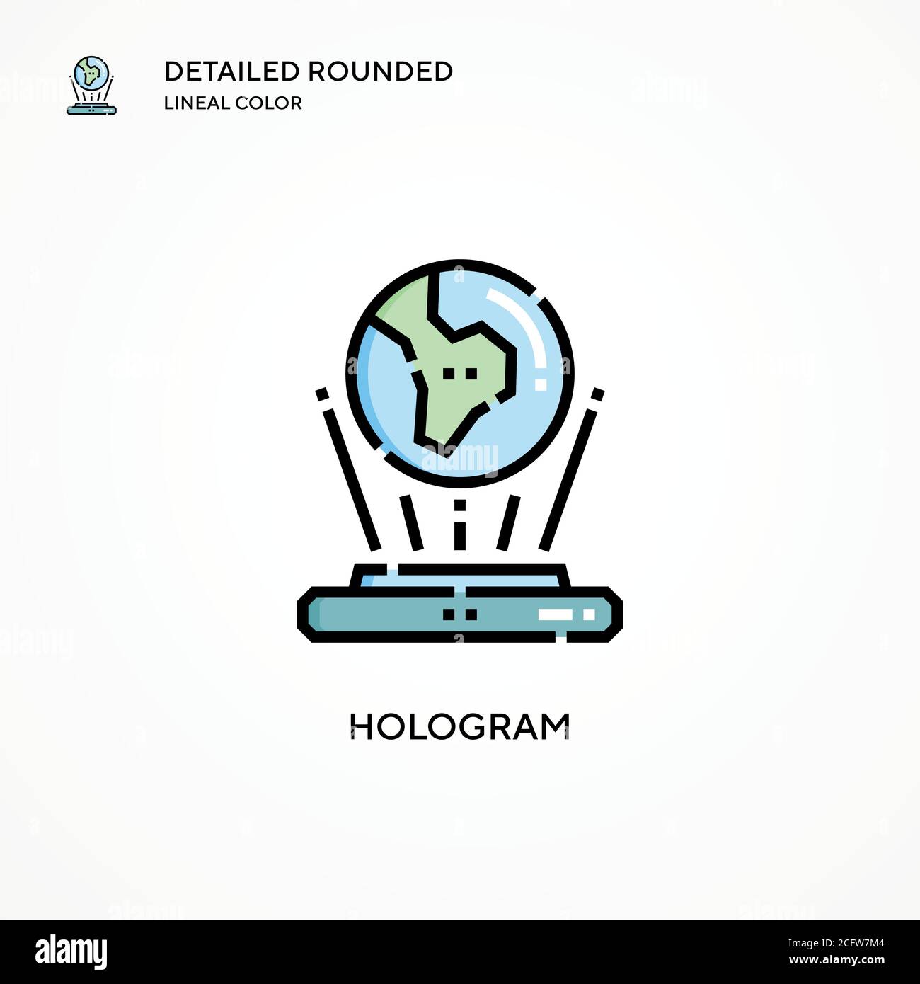 Hologram vector icon. Modern vector illustration concepts. Easy to edit ...