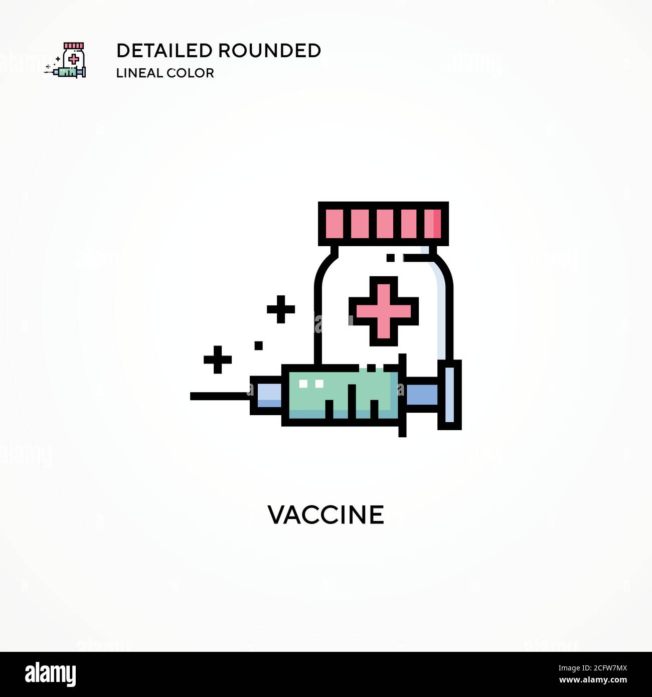 Vaccine vector icon. Modern vector illustration concepts. Easy to edit ...