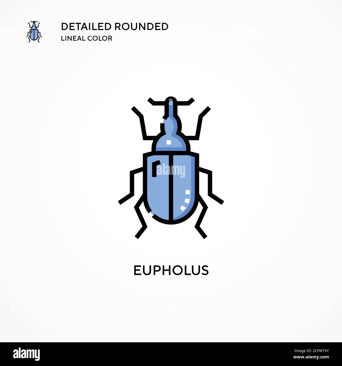 Eupholus vector icon. Modern vector illustration concepts. Easy to edit ...