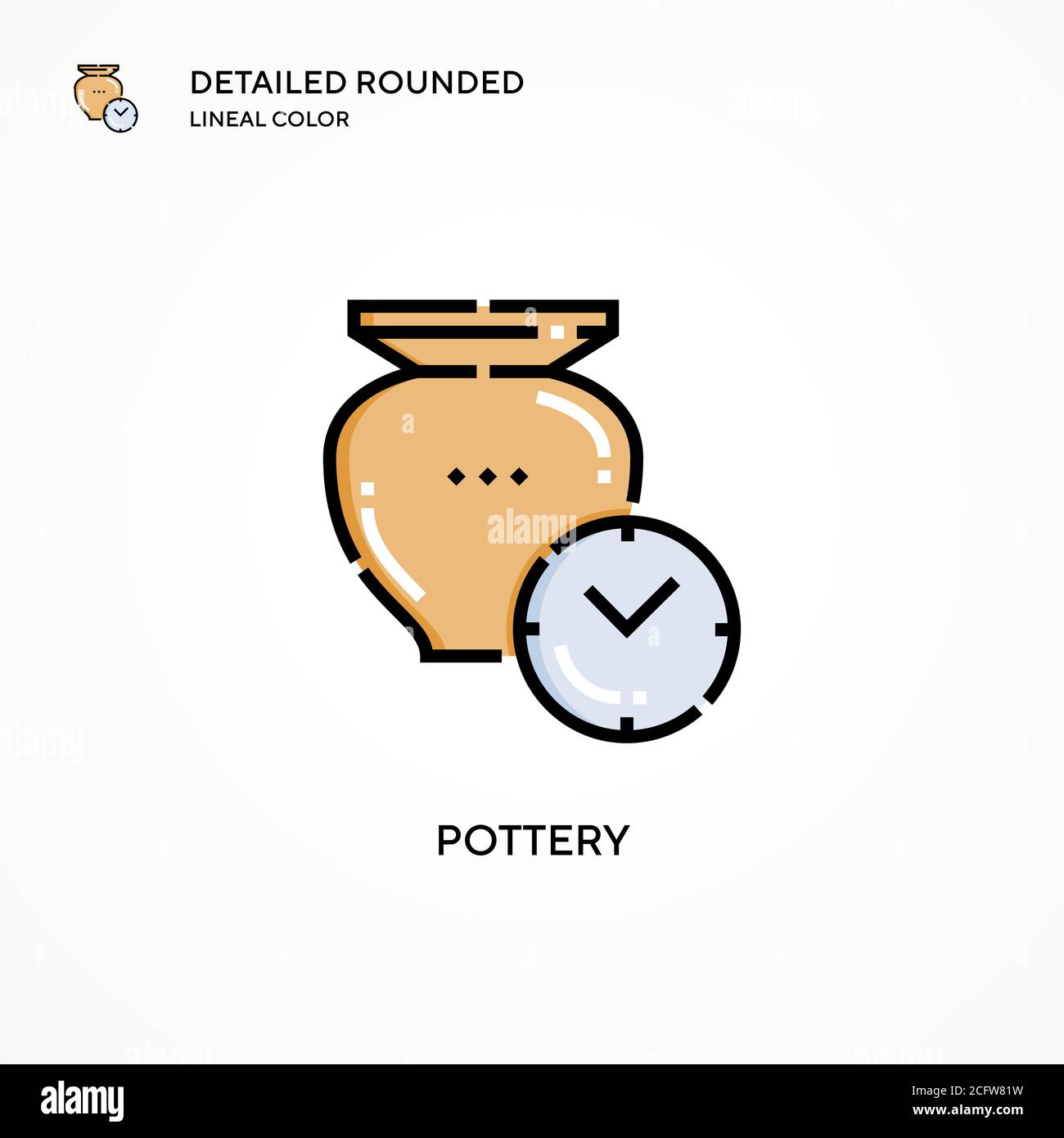 Pottery vector icon. Modern vector illustration concepts. Easy to edit ...