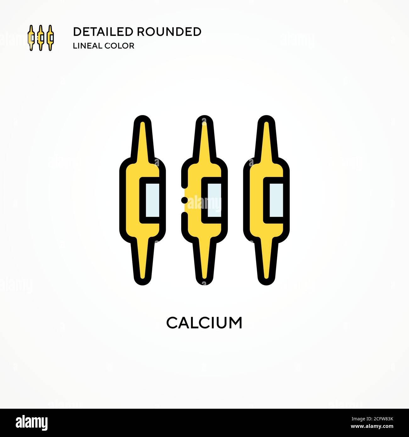 Calcium vector icon. Modern vector illustration concepts. Easy to edit ...