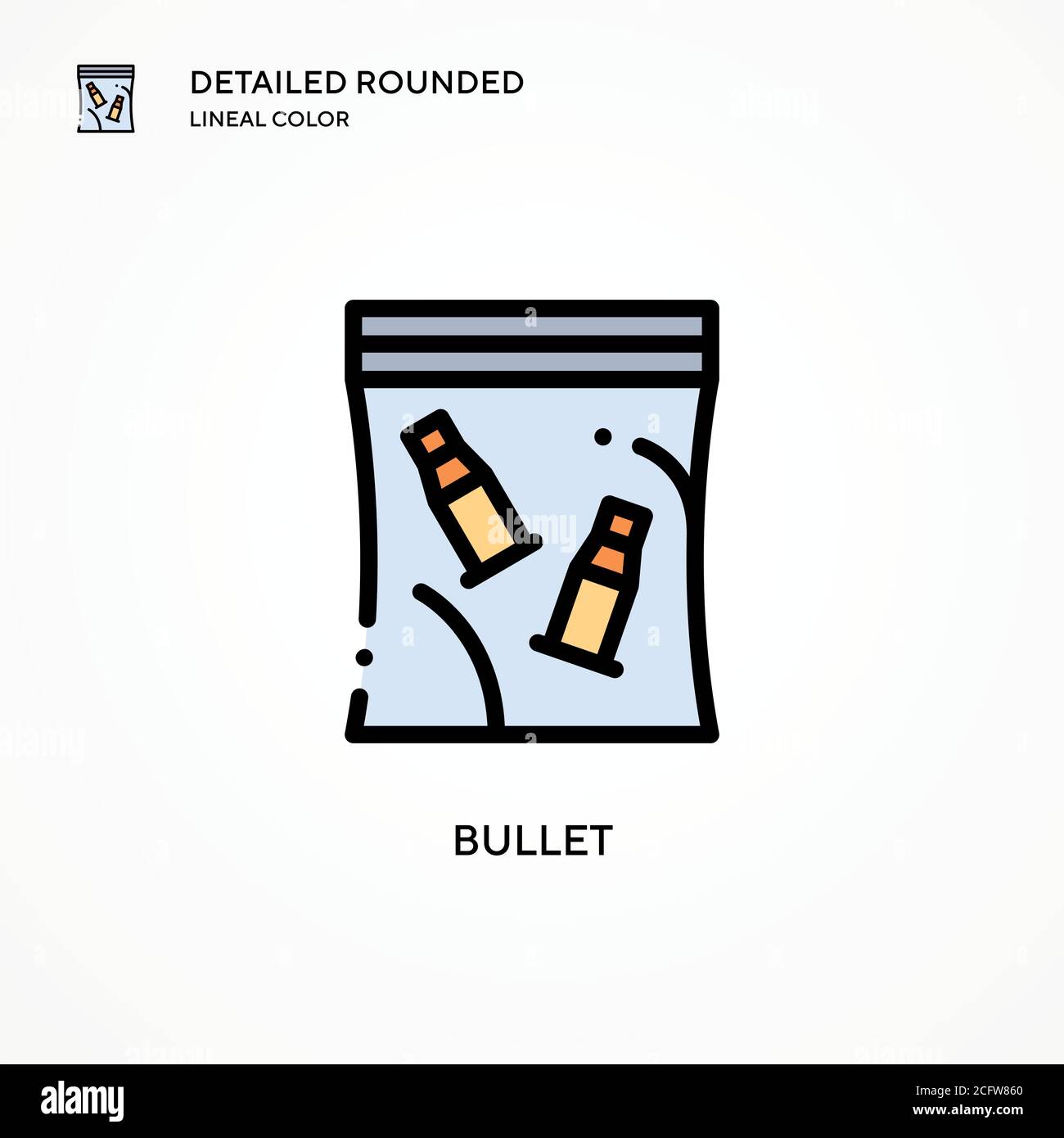 Bullet vector icon. Modern vector illustration concepts. Easy to edit ...