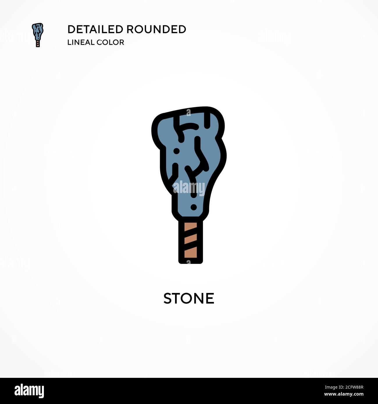 Stone vector icon. Modern vector illustration concepts. Easy to edit ...