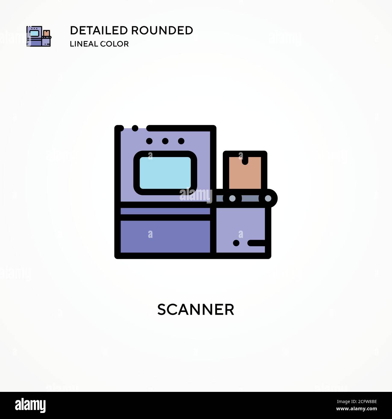Scanner vector icon. Modern vector illustration concepts. Easy to edit ...