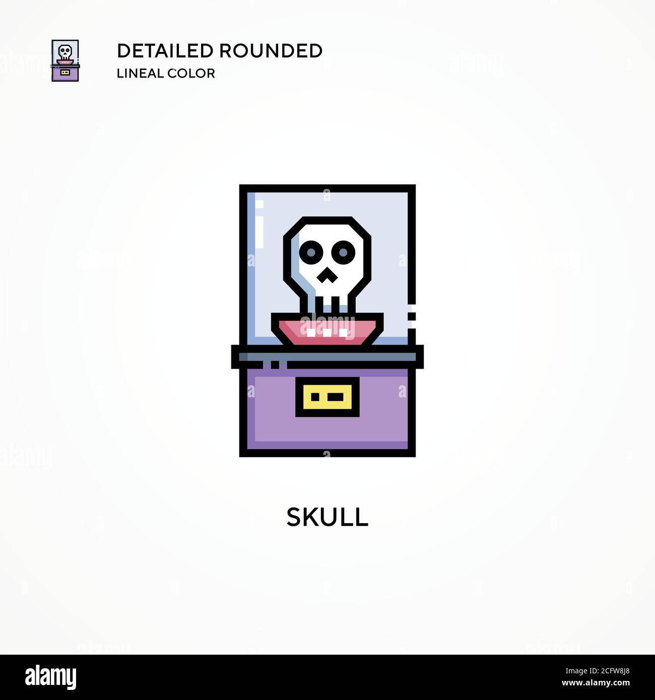 Skull vector icon. Modern vector illustration concepts. Easy to edit ...