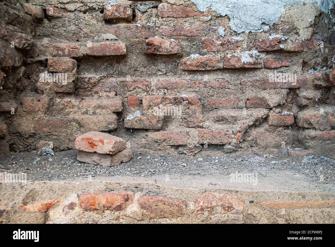 Leon, Nicaragua - November 27, 2008: Ruins of old Leon. Detail of ...