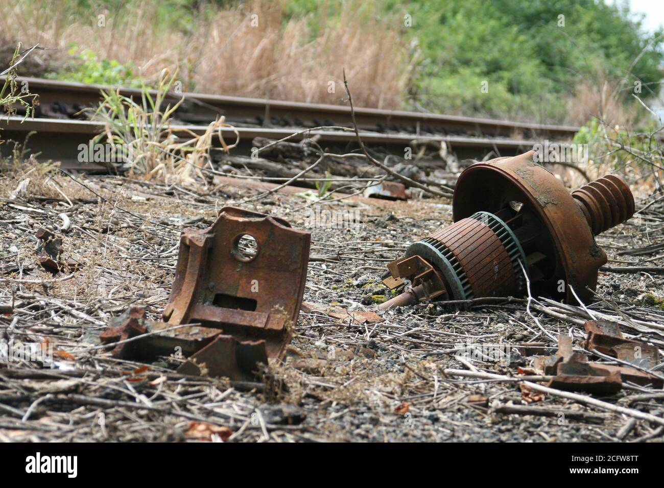 The old railroad system Stock Photo - Alamy