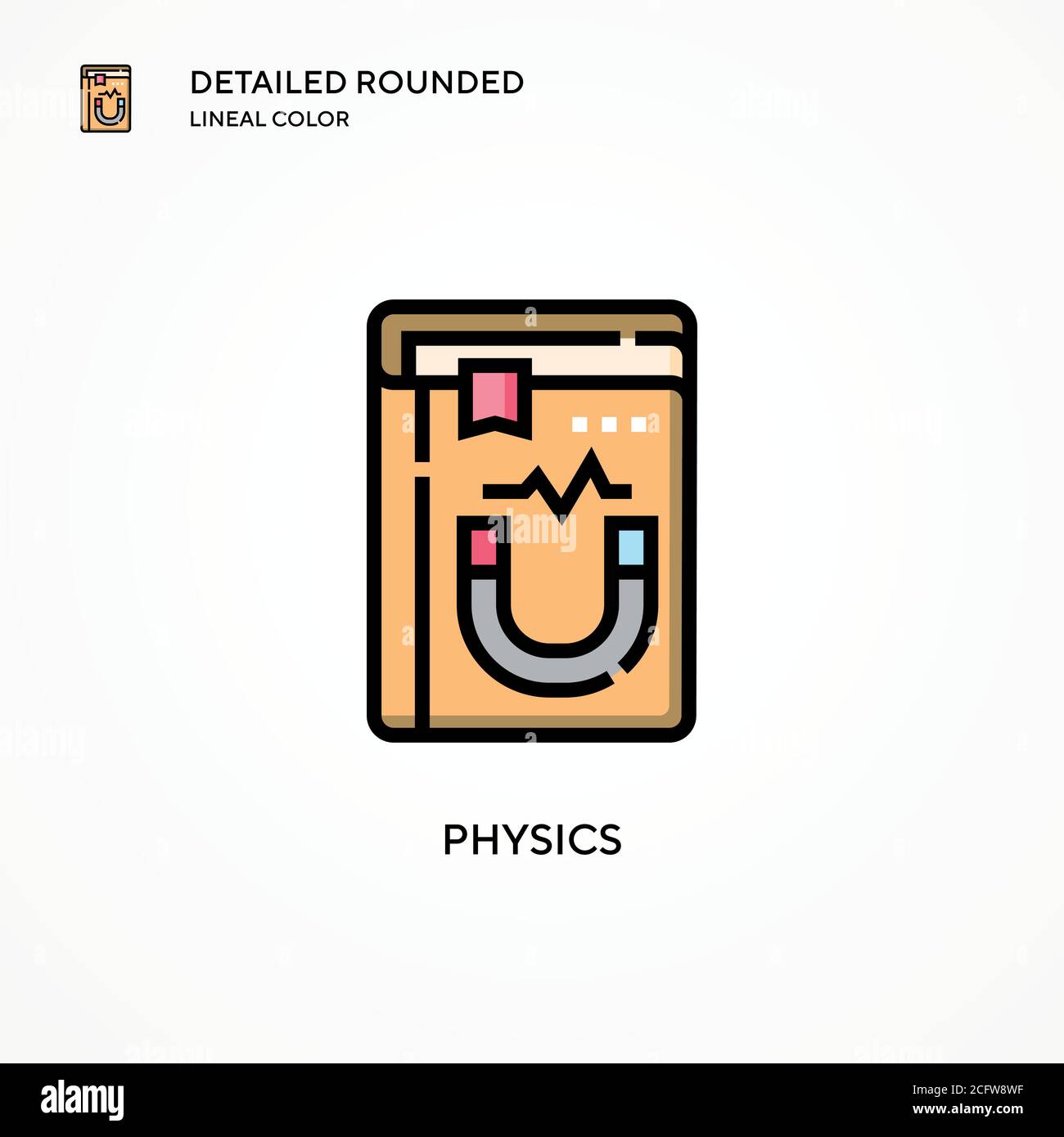 Physics vector icon. Modern vector illustration concepts. Easy to edit ...