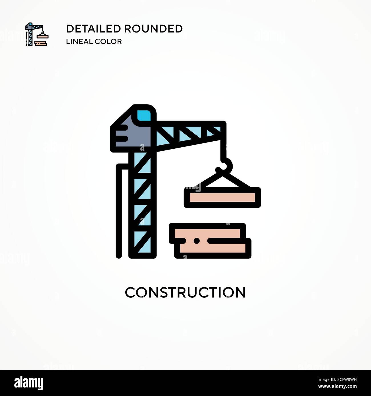 Construction vector icon. Modern vector illustration concepts. Easy to ...
