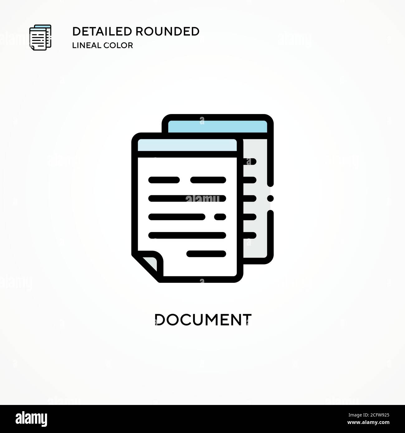 Document vector icon. Modern vector illustration concepts. Easy to edit ...