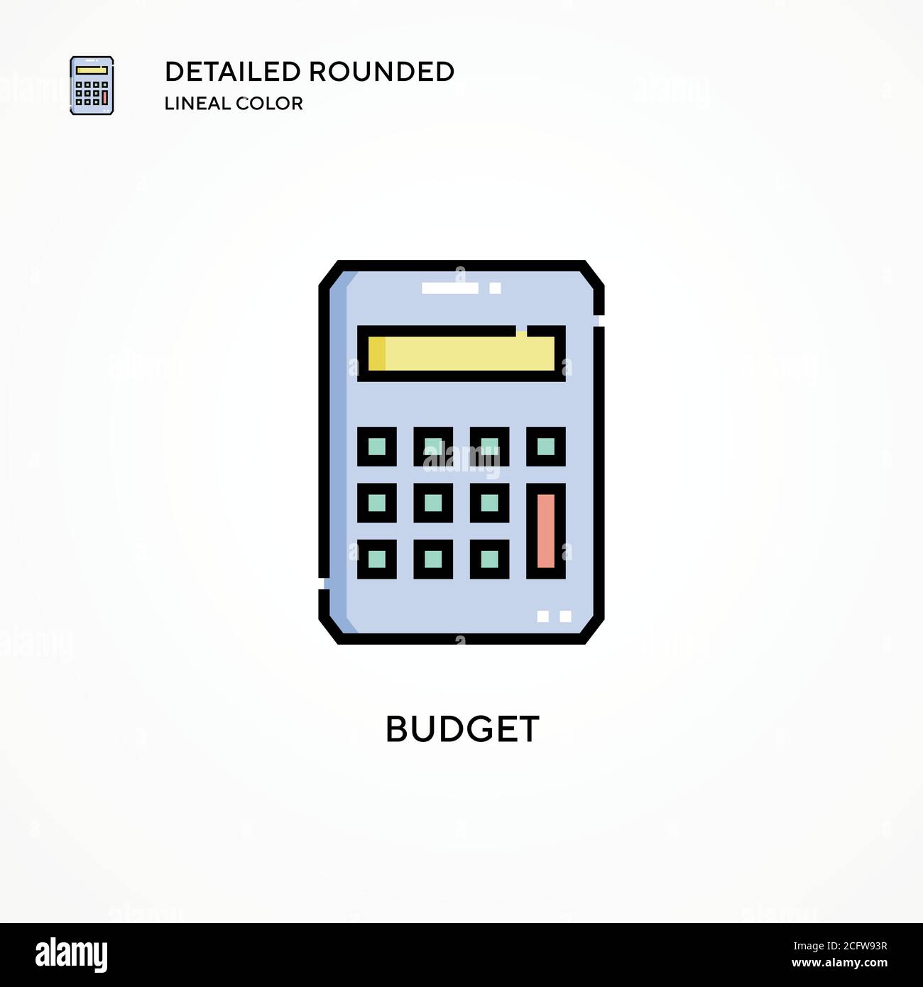 Budget vector icon. Modern vector illustration concepts. Easy to edit ...