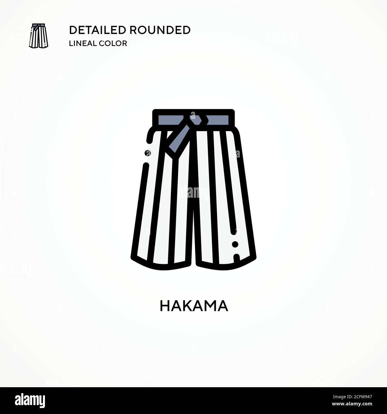Hakama vector icon. Modern vector illustration concepts. Easy to edit ...