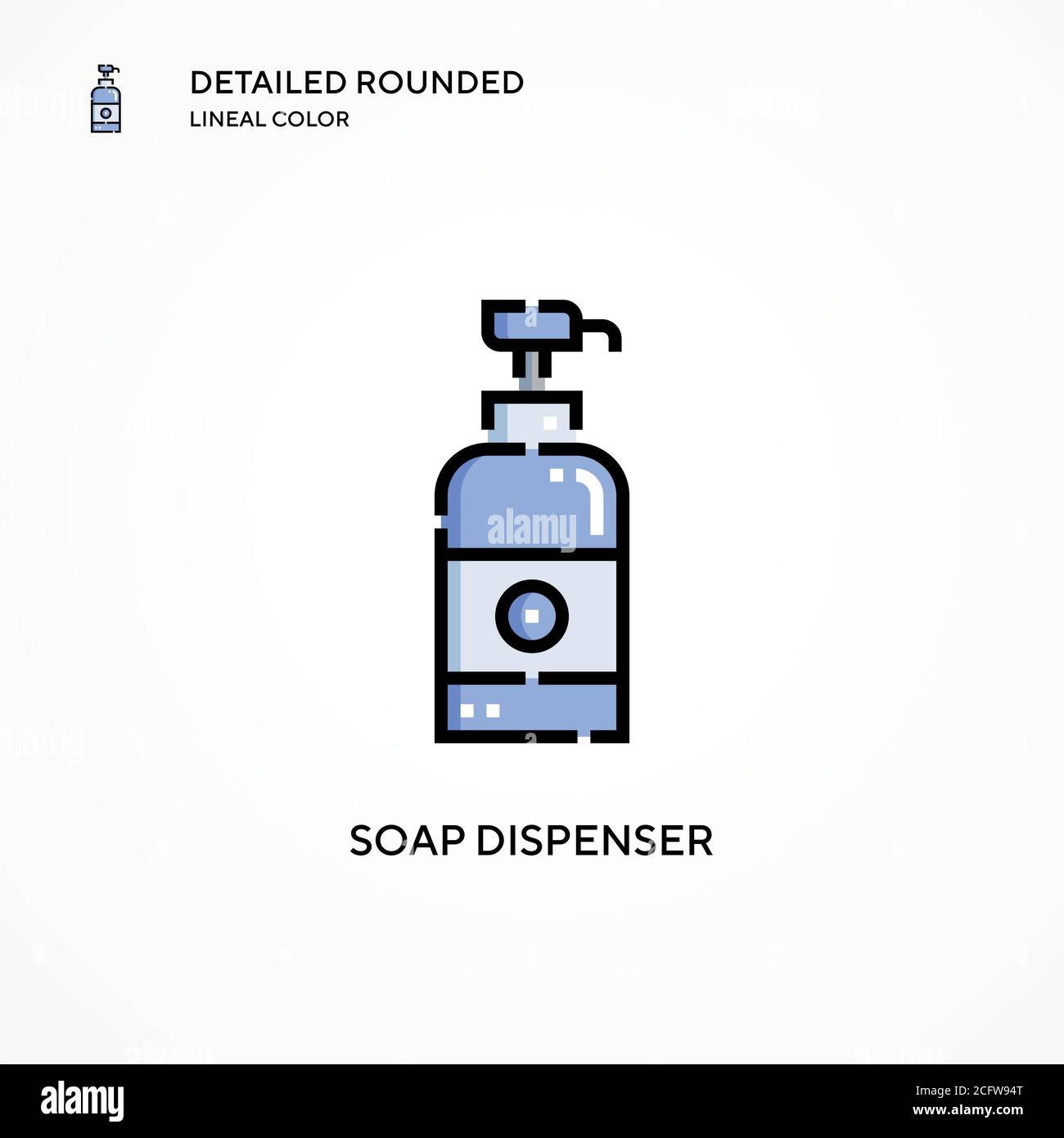Soap dispenser vector icon. Modern vector illustration concepts. Easy ...