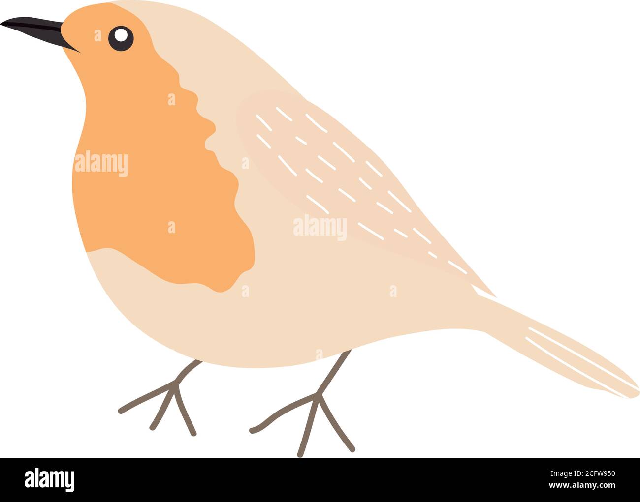 mynah bird icon over white background, flat style, vector illustration ...
