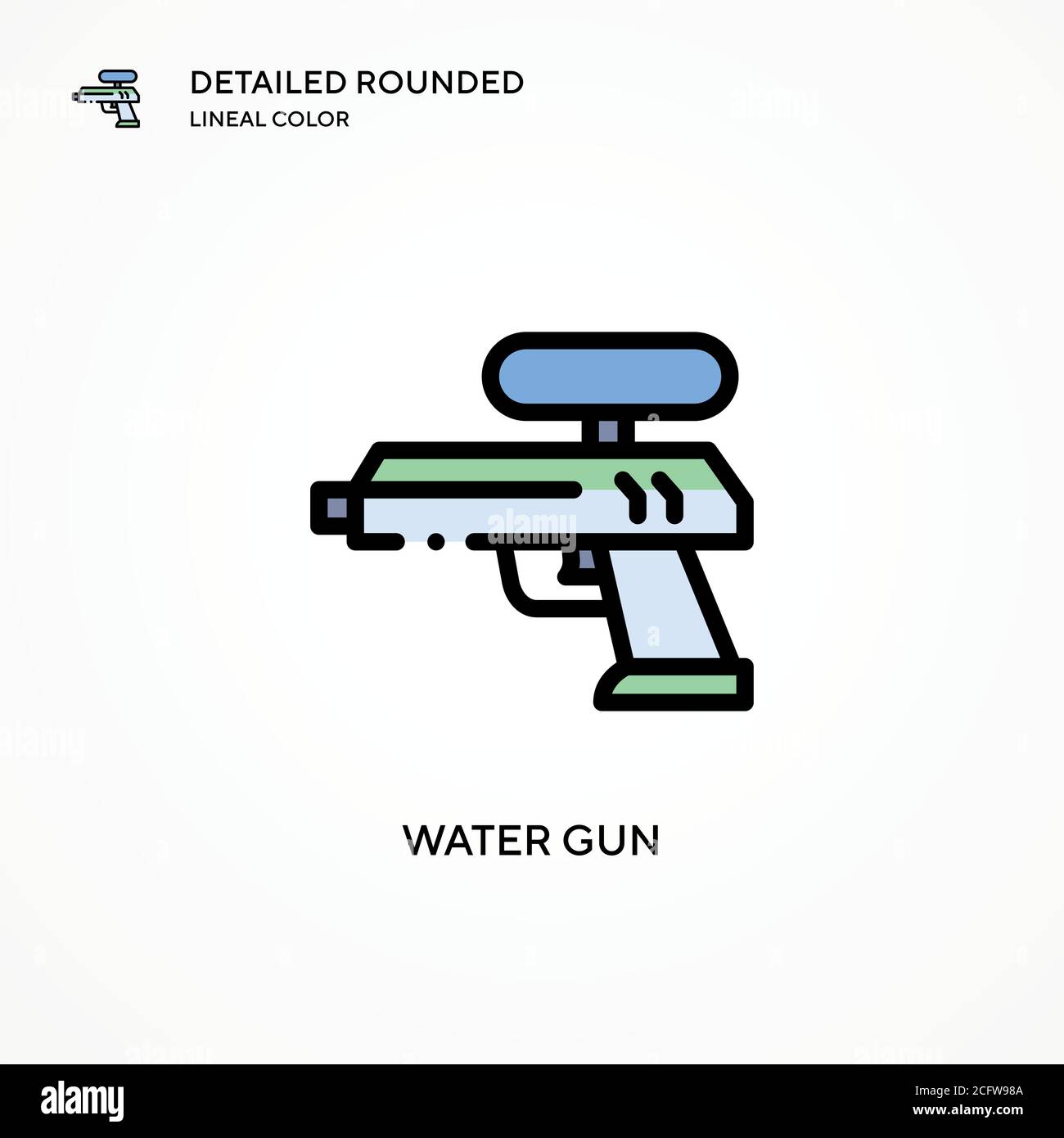 Water gun vector icon. Modern vector illustration concepts. Easy to ...