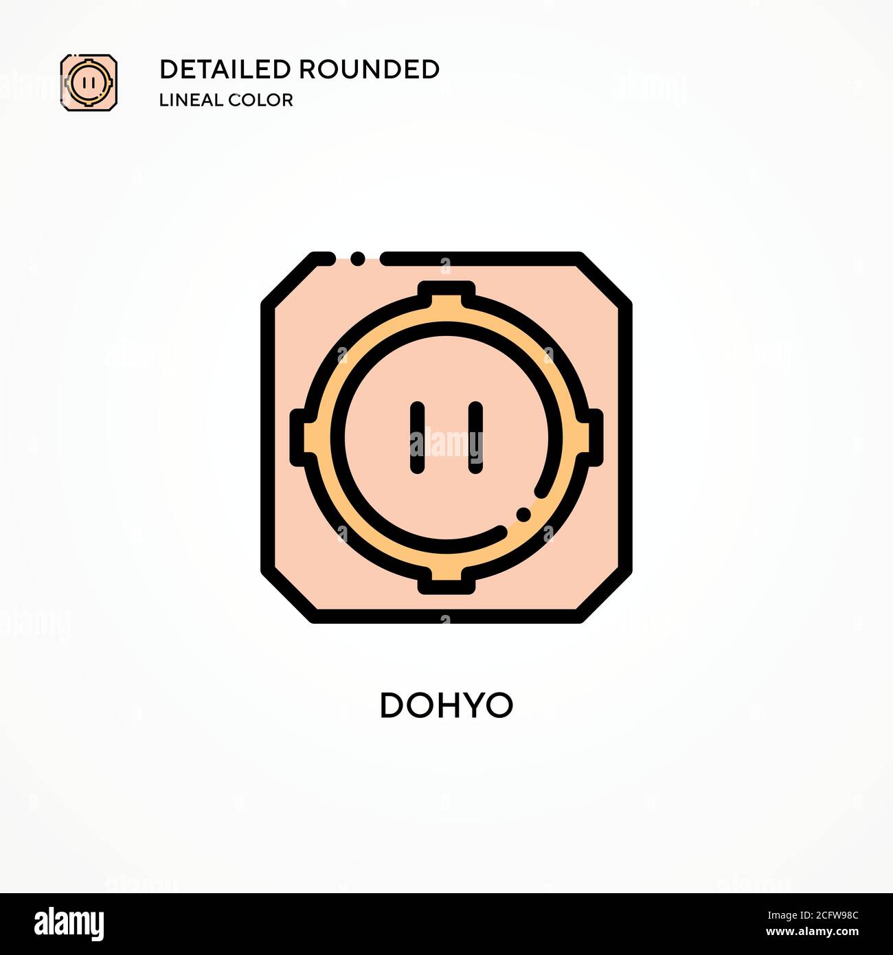 Dohyo vector icon. Modern vector illustration concepts. Easy to edit ...