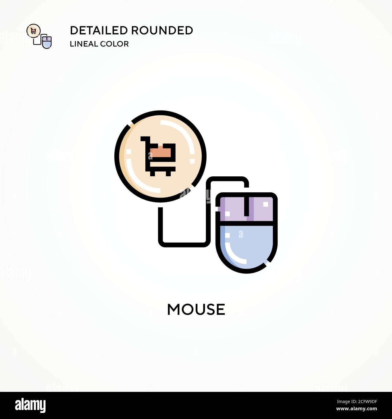 Mouse vector icon. Modern vector illustration concepts. Easy to edit ...
