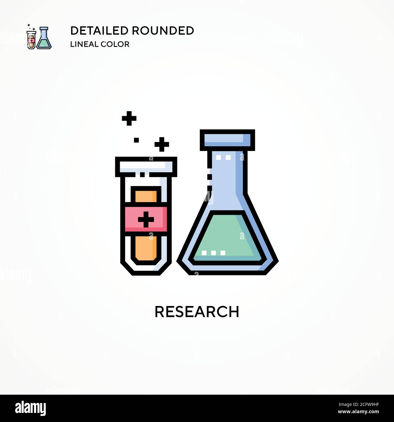 Research vector icon. Modern vector illustration concepts. Easy to edit ...