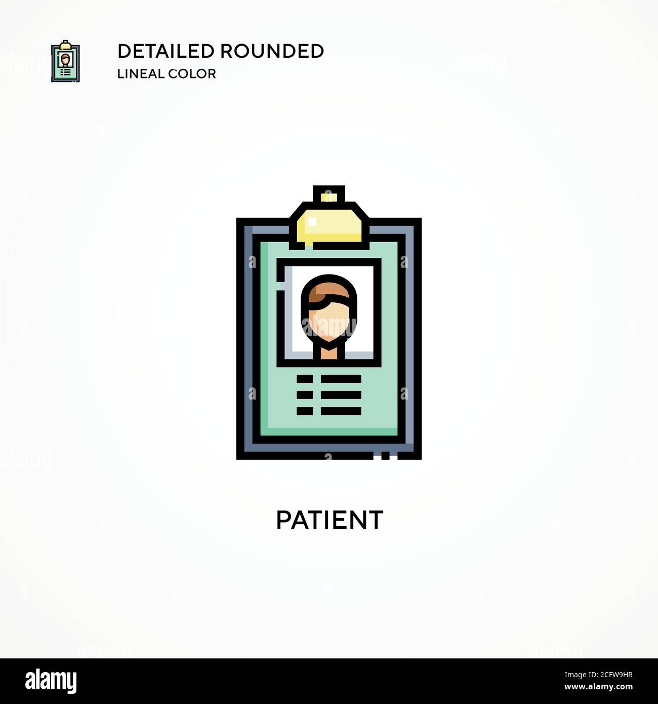 Patient vector icon. Modern vector illustration concepts. Easy to edit ...
