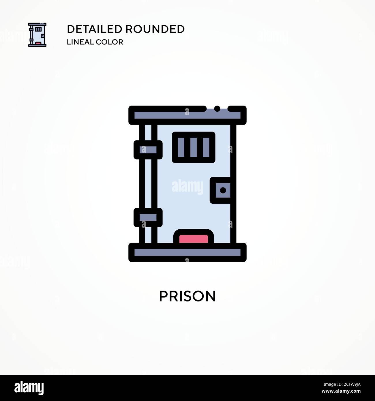 Prison vector icon. Modern vector illustration concepts. Easy to edit ...