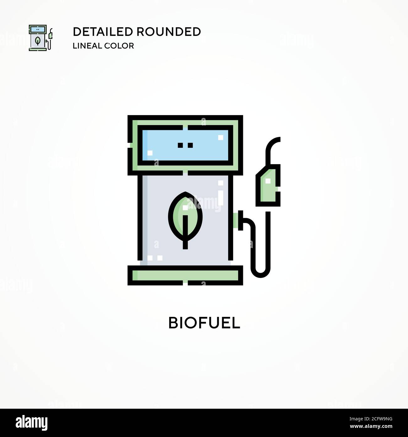 Biofuel vector icon. Modern vector illustration concepts. Easy to edit ...