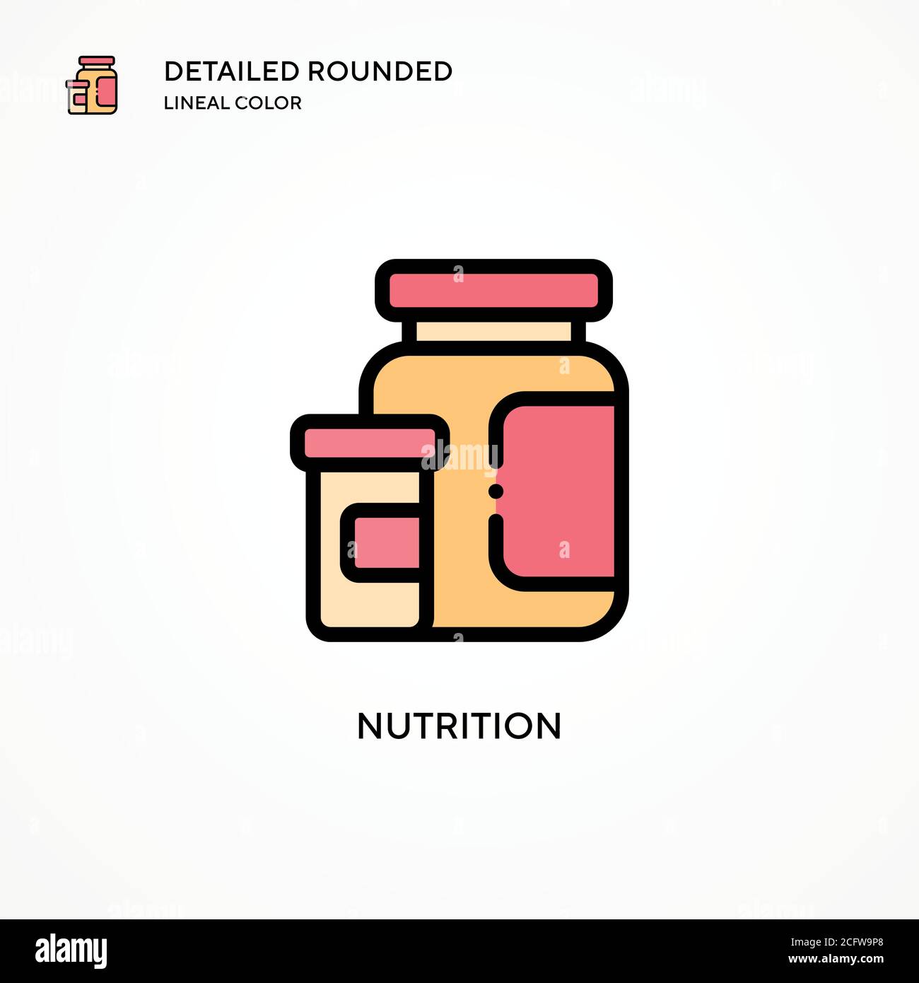 Nutrition vector icon. Modern vector illustration concepts. Easy to ...