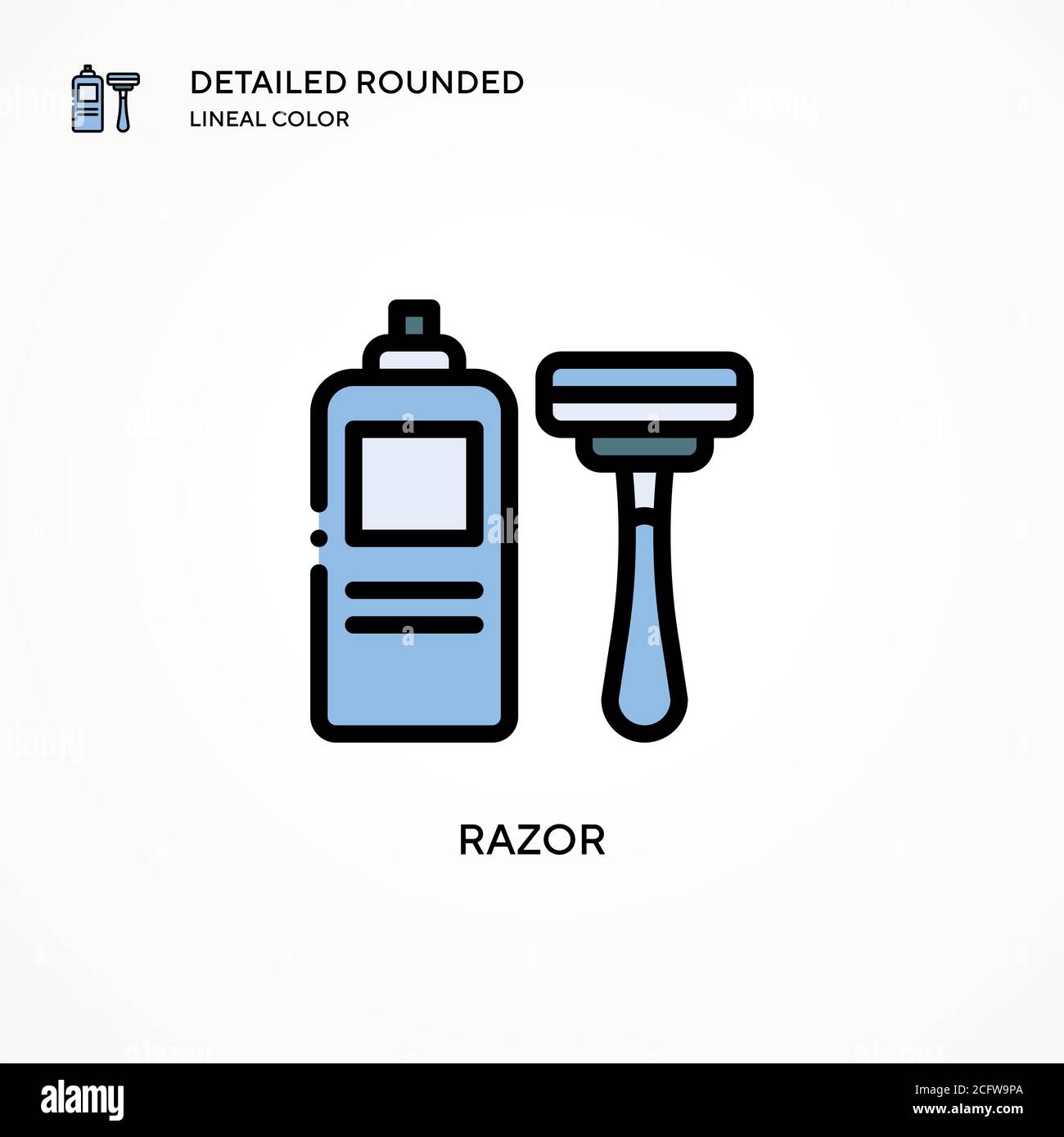 Razor vector icon. Modern vector illustration concepts. Easy to edit ...