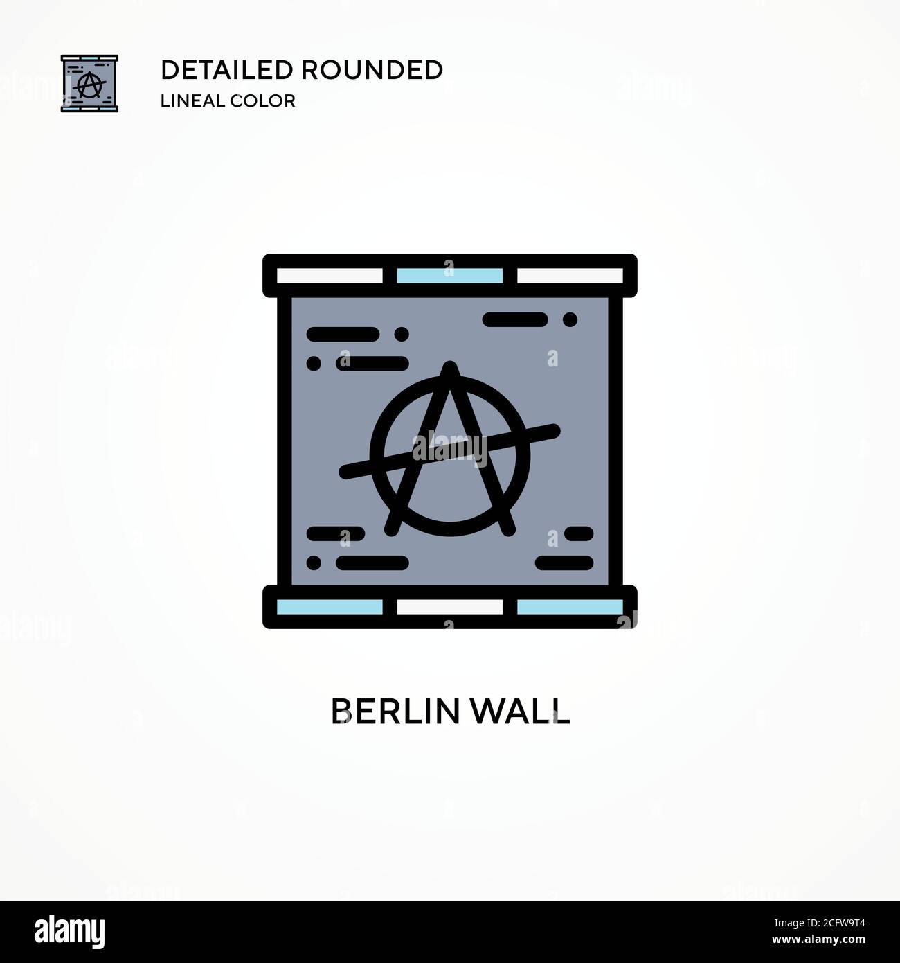 Berlin wall Stock Vector Images - Alamy