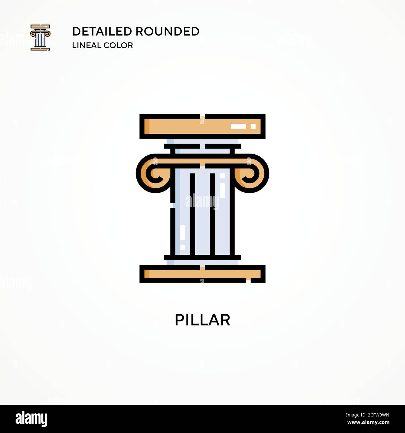 Modern Pillar Vector