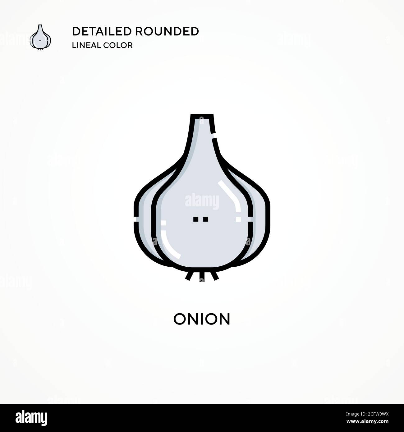 Onion vector icon. Modern vector illustration concepts. Easy to edit ...