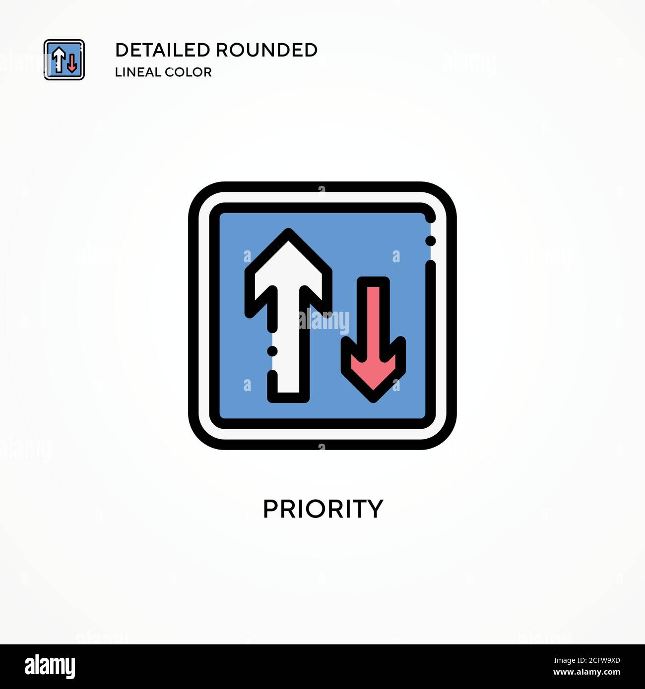 Priority vector icon. Modern vector illustration concepts. Easy to edit ...