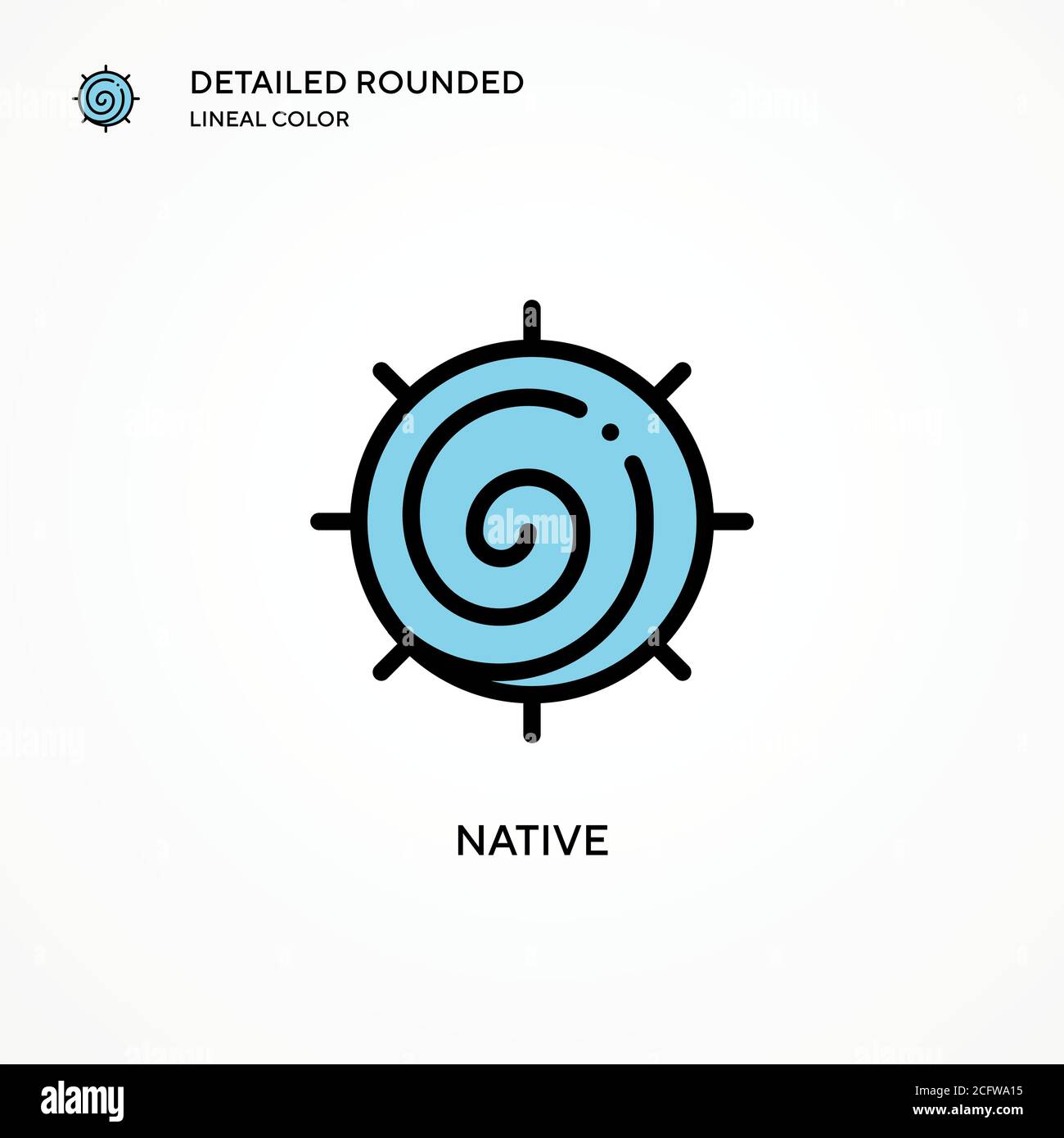 Native vector icon. Modern vector illustration concepts. Easy to edit ...