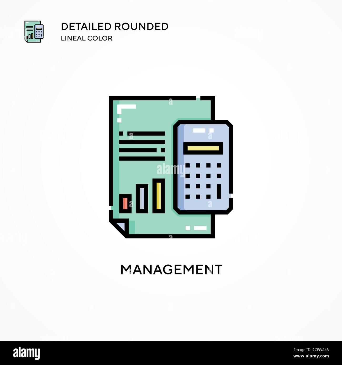 Management vector icon. Modern vector illustration concepts. Easy to ...