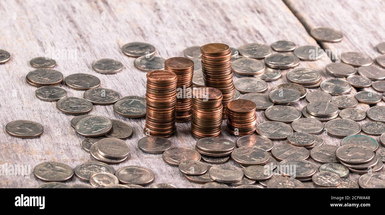 Stack coins ancient hi-res stock photography and images - Alamy