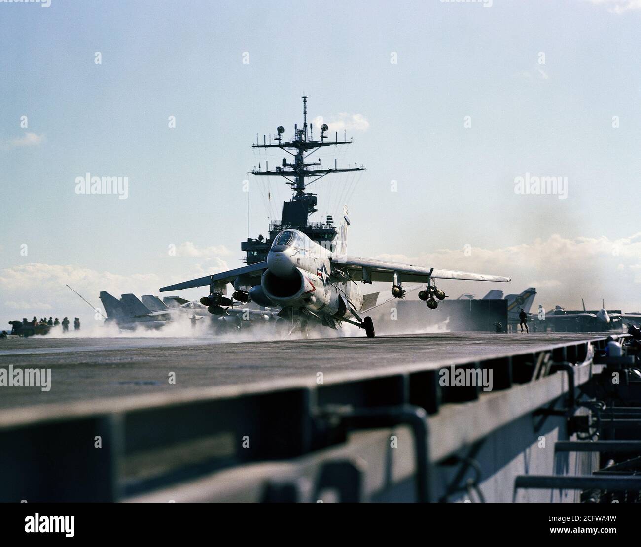 1978 - An Attack Squadron 66 (VA-66) A-7E Corsair II aircraft is ...