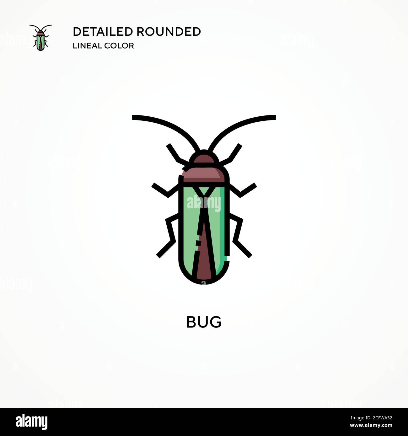 Bug vector icon. Modern vector illustration concepts. Easy to edit and ...