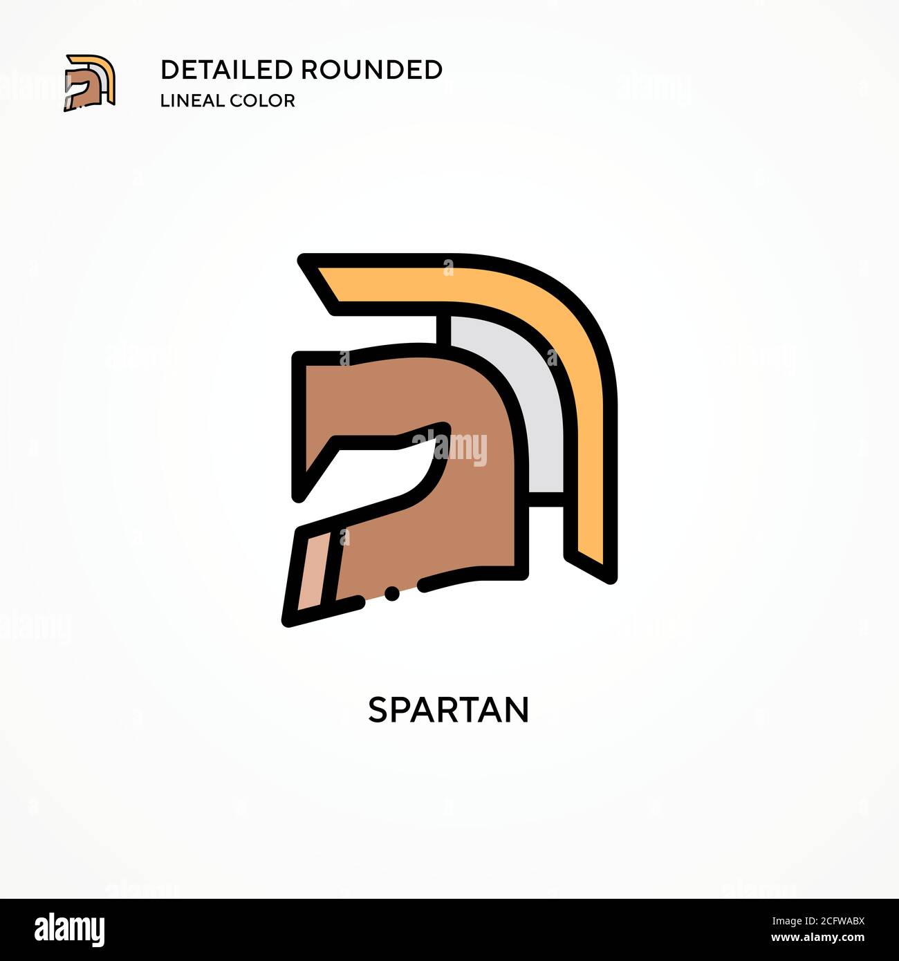Spartan vector icon. Modern vector illustration concepts. Easy to edit ...