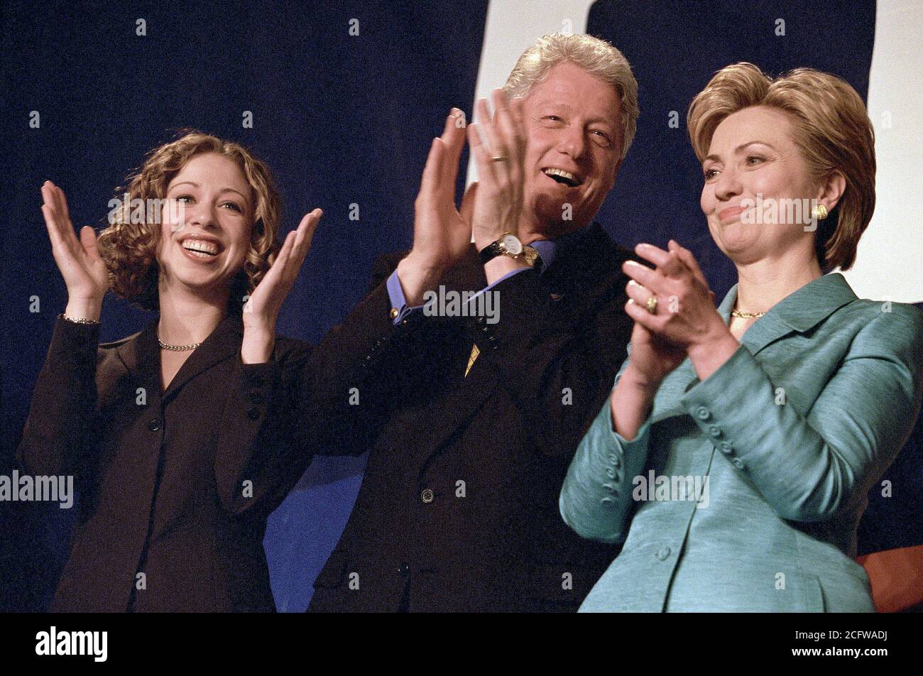 Photograph of President William Jefferson Clinton, First Lady Hillary ...