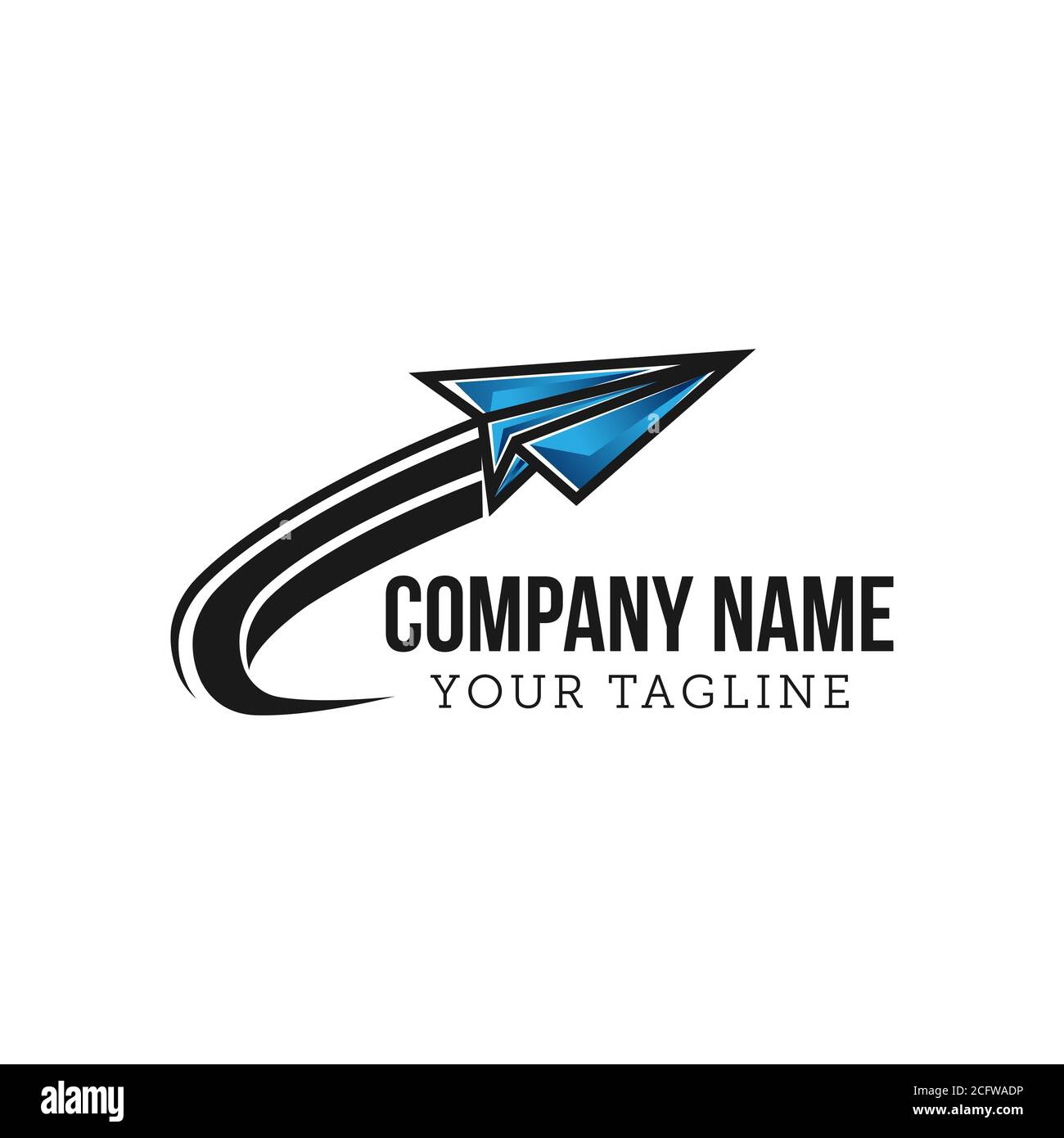 Airplane vector logo concept aircraft hi-res stock photography and ...