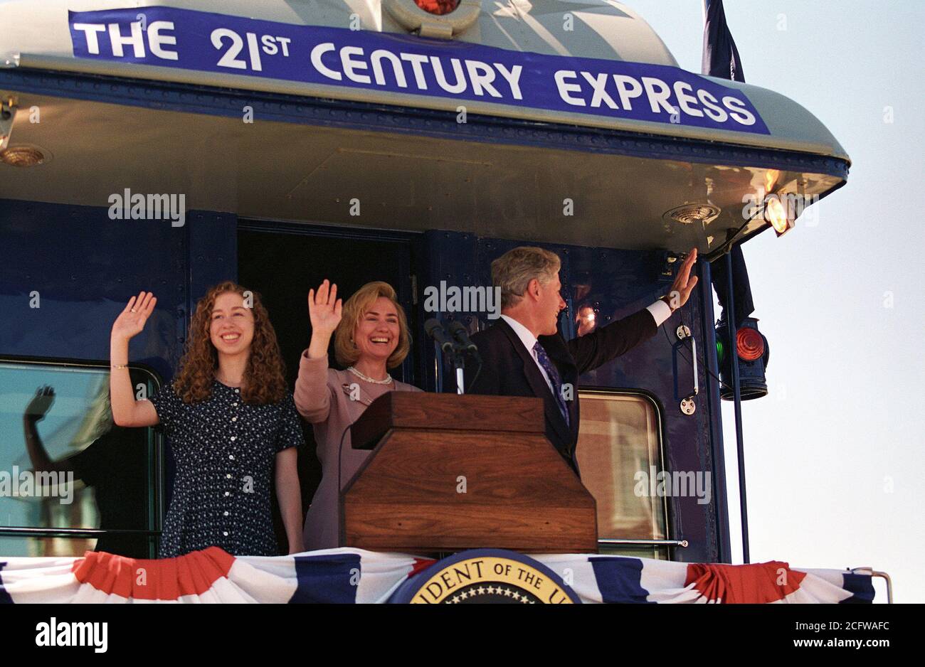 Illuminati Bill Clinton Waving