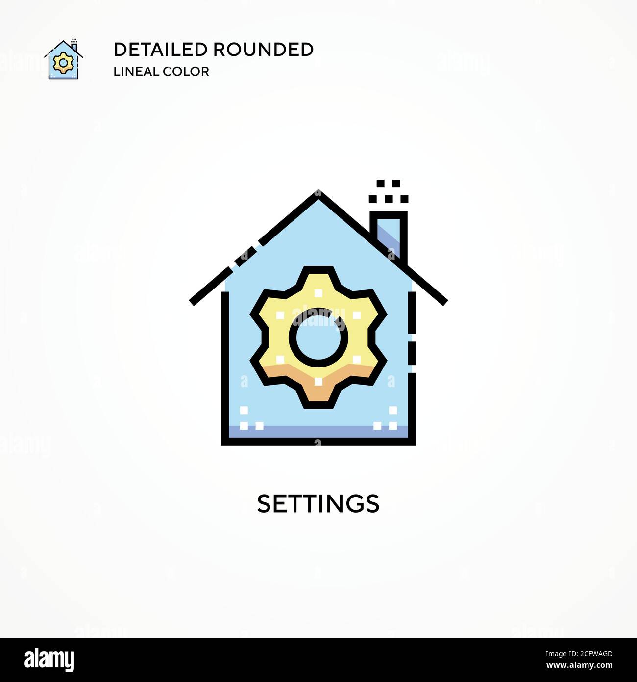 Settings vector icon. Modern vector illustration concepts. Easy to edit ...