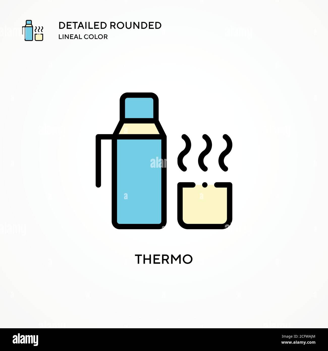Thermo vector icon. Modern vector illustration concepts. Easy to edit ...
