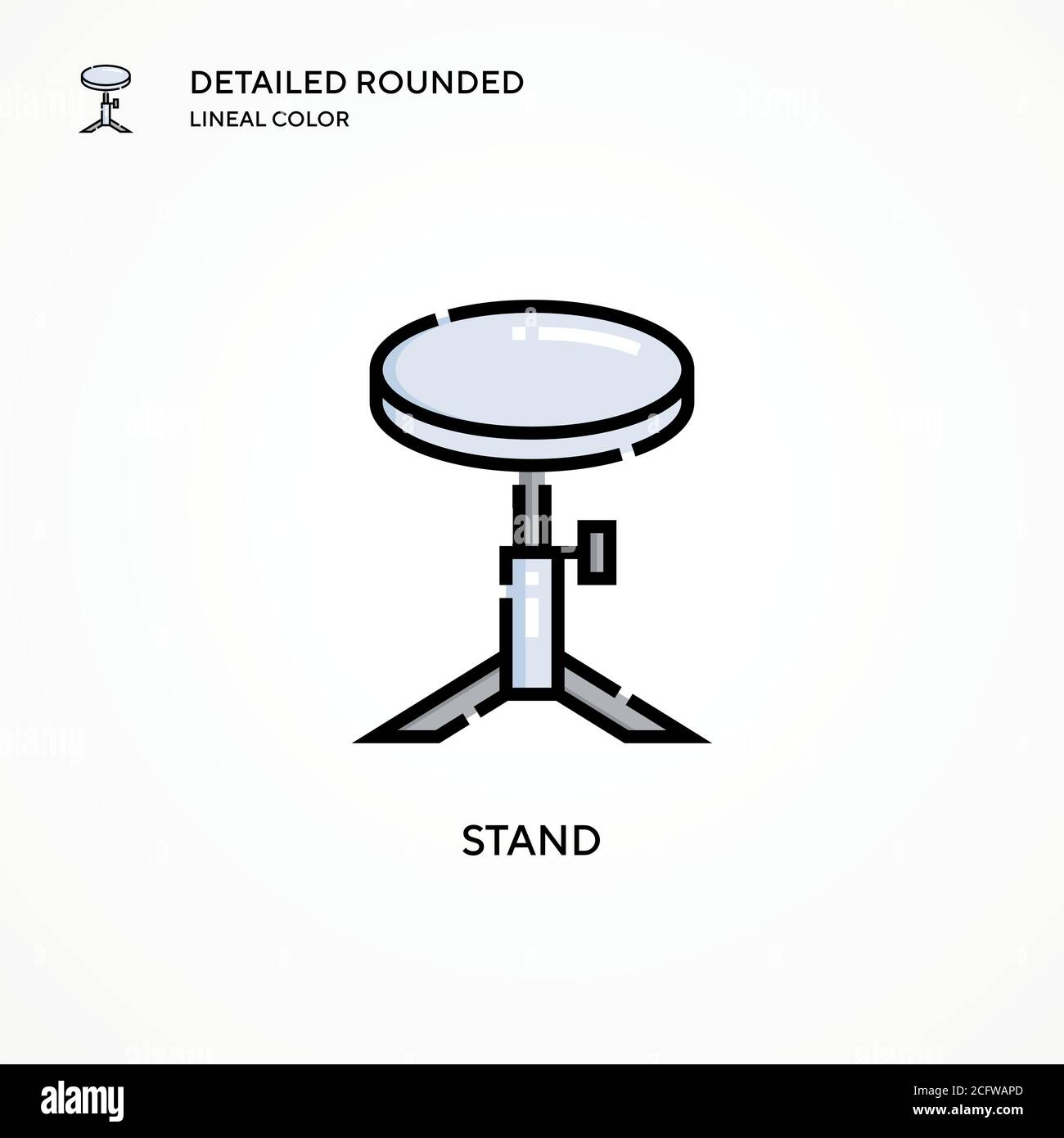 Stand vector icon. Modern vector illustration concepts. Easy to edit ...