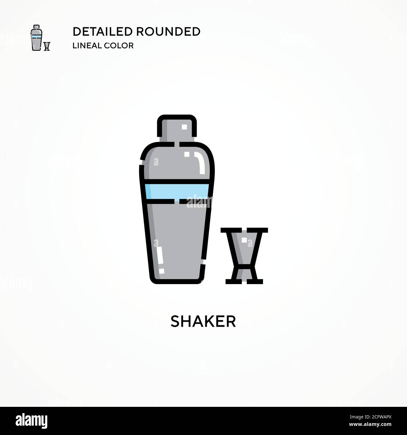 Shaker vector icon. Modern vector illustration concepts. Easy to edit ...