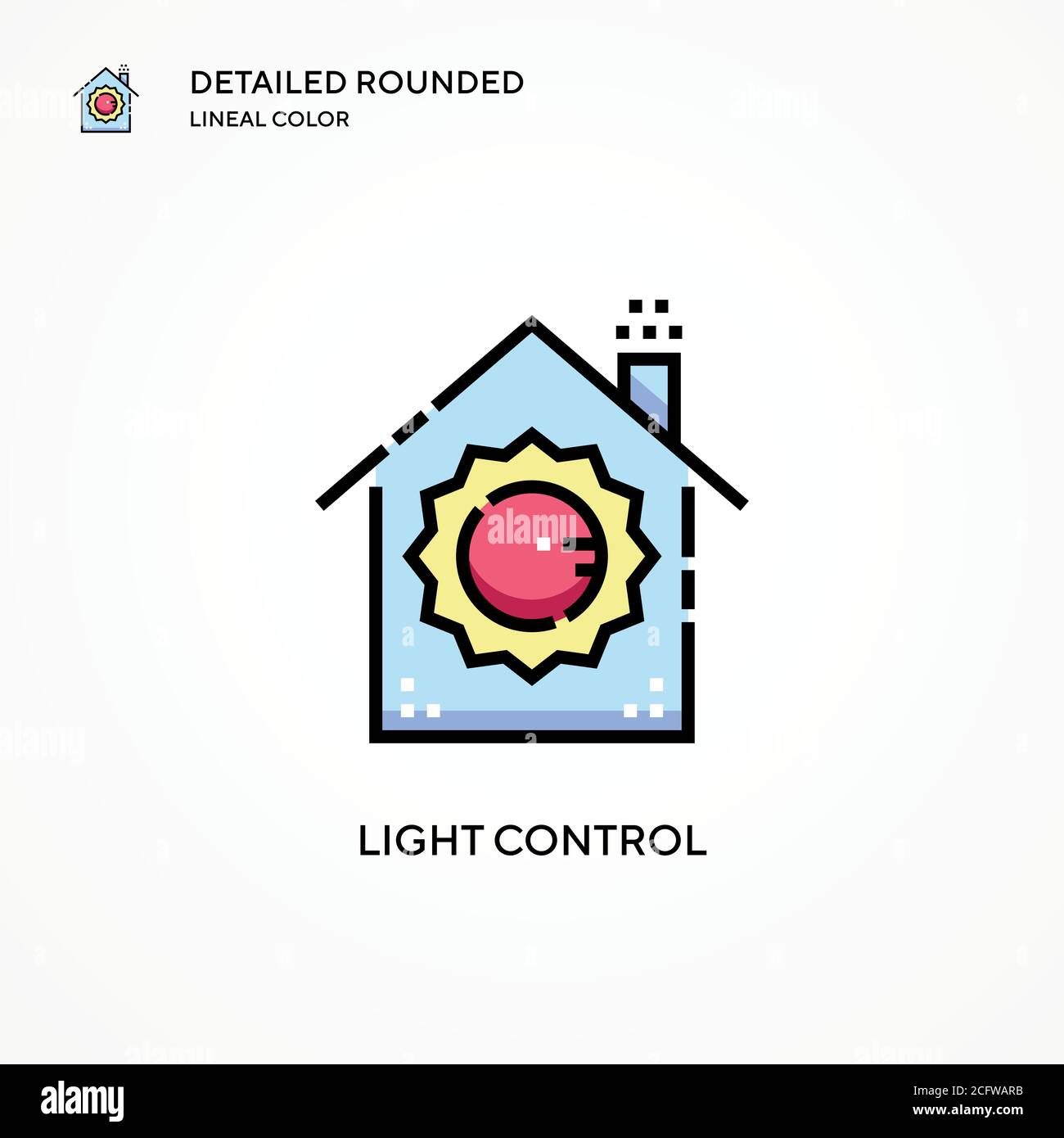 Light control vector icon. Modern vector illustration concepts. Easy to ...