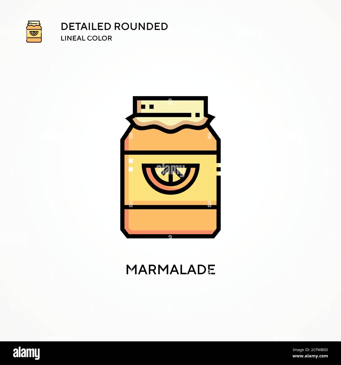 Marmalade vector icon. Modern vector illustration concepts. Easy to ...