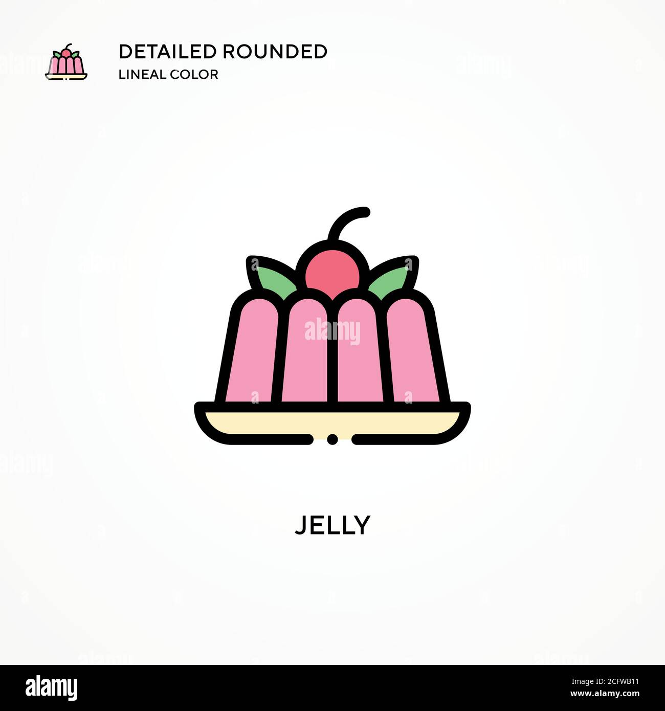 Jelly vector icon. Modern vector illustration concepts. Easy to edit ...