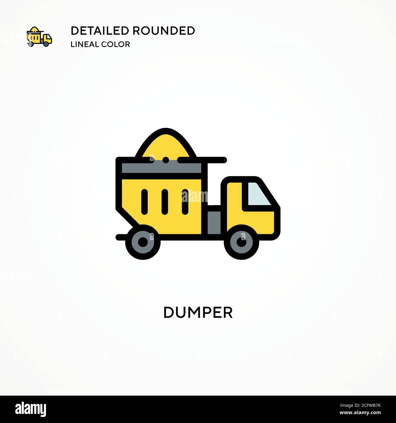 Dumper vector icon. Modern vector illustration concepts. Easy to edit ...