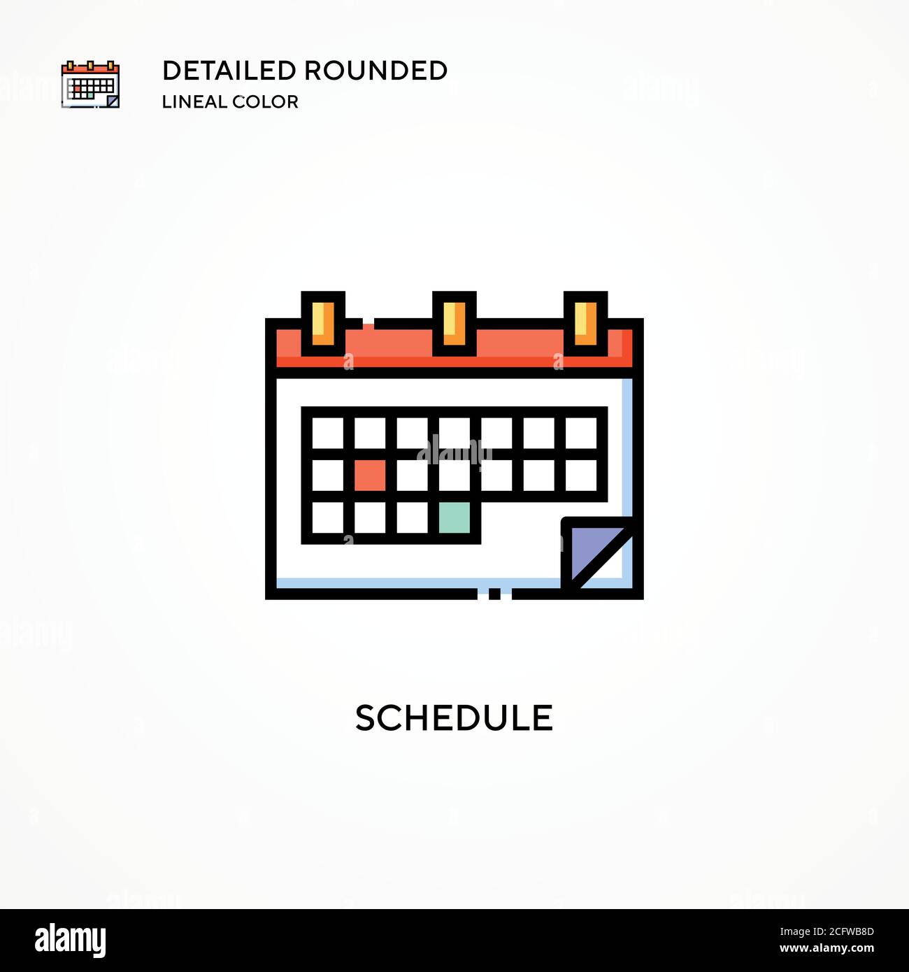 Schedule vector icon. Modern vector illustration concepts. Easy to edit ...